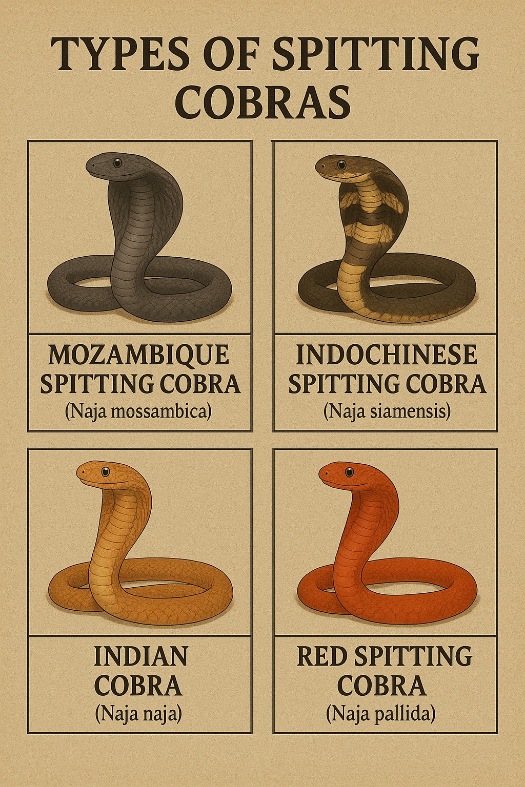 9 Types Of Spitting Cobras: Exploring Unique Species Of Naja