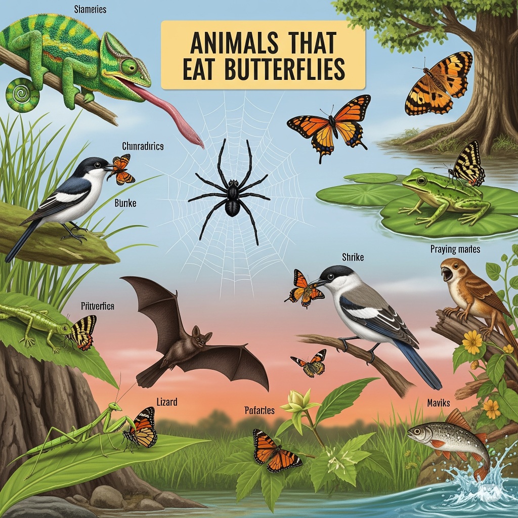 25+Animals That Eat Butterflies: Butterfly Predators List